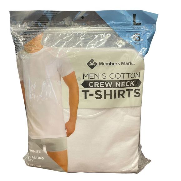 Member's Mark | Shirts | Members Mark Mens Cotton Soft Touch Crew Neck ...